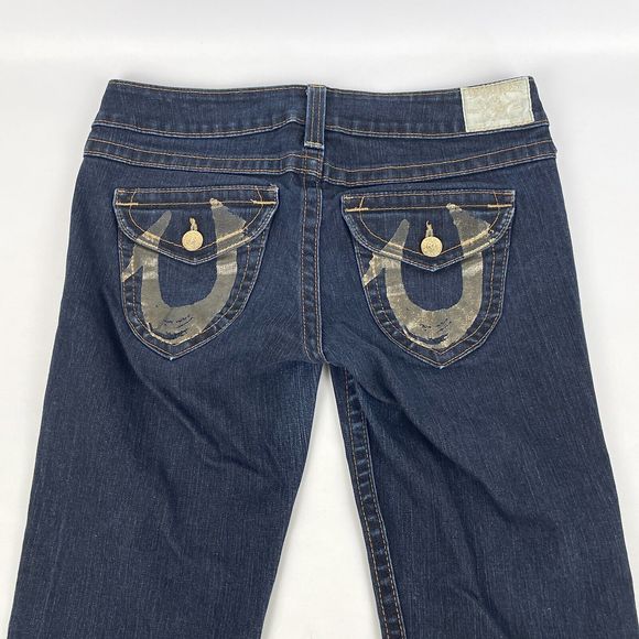 True Religion | Jeans | True Religion Womens 32 Billy Straight Gold ...